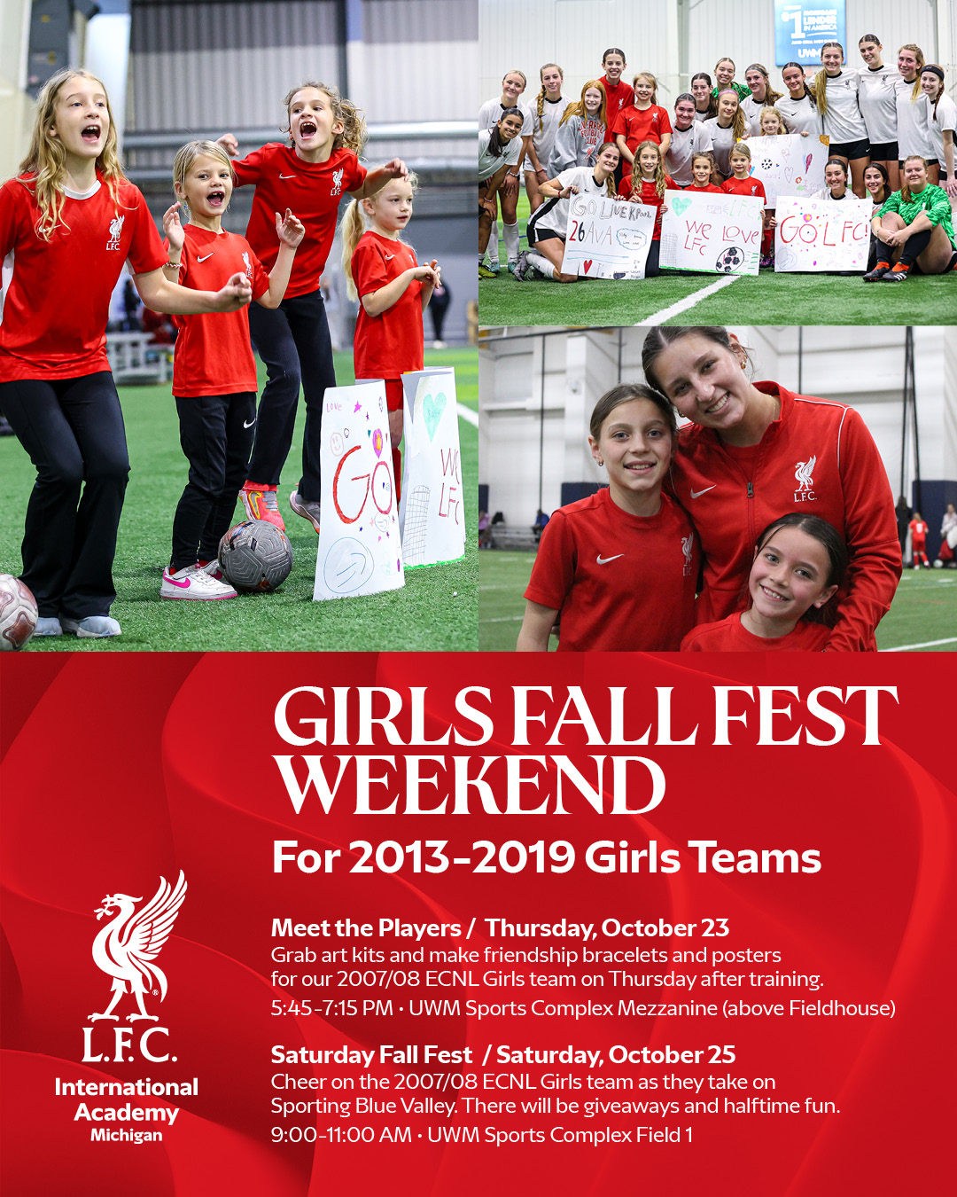 Girls Mentorship Program - Liverpool FC International Academy Michigan